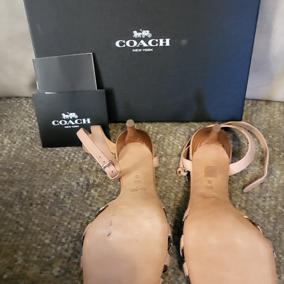 Coach | Shoes | Coach Meg Heel With Snakeskin | Poshmark
